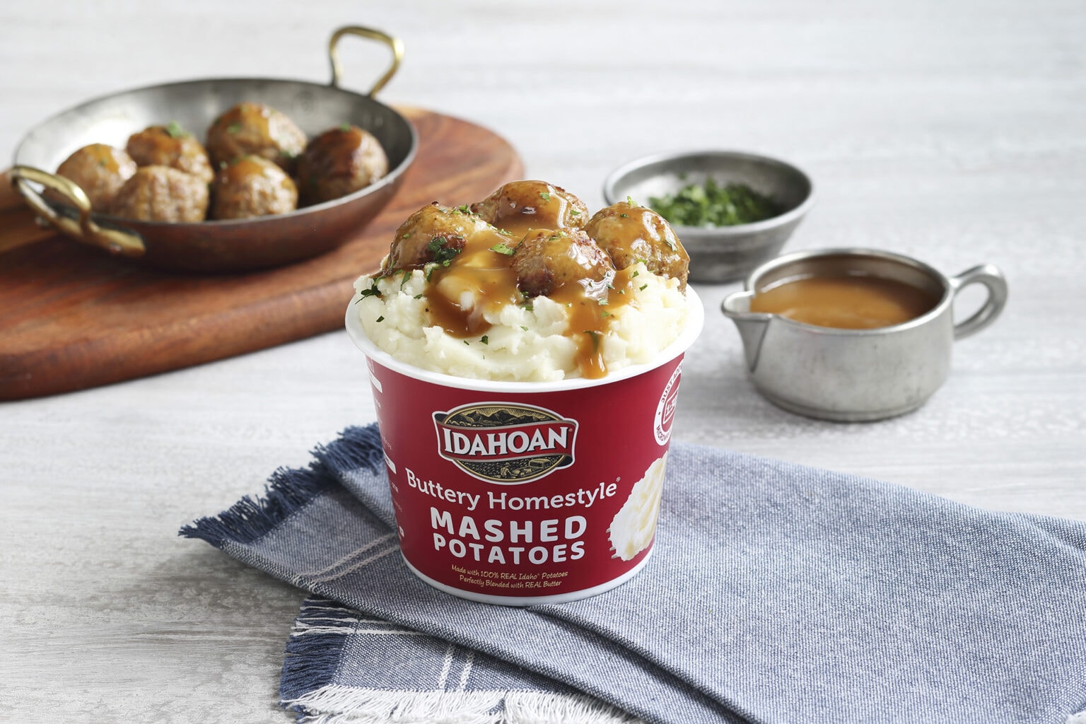 Buttery Homestyle Mashed Potatoes Cup 8 Pack - Idahoan Mashed Potatoes ...